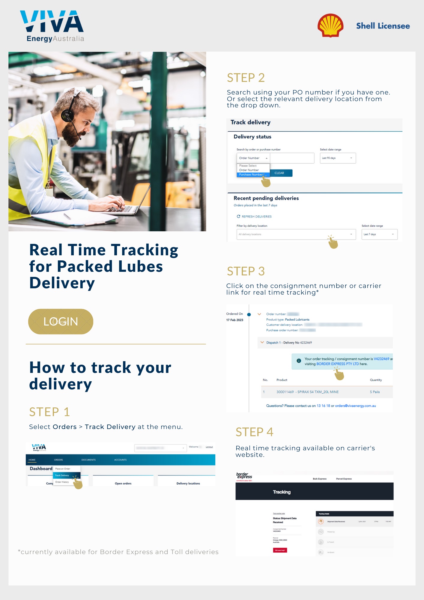 How to Track Delivery for Packed Lubricants