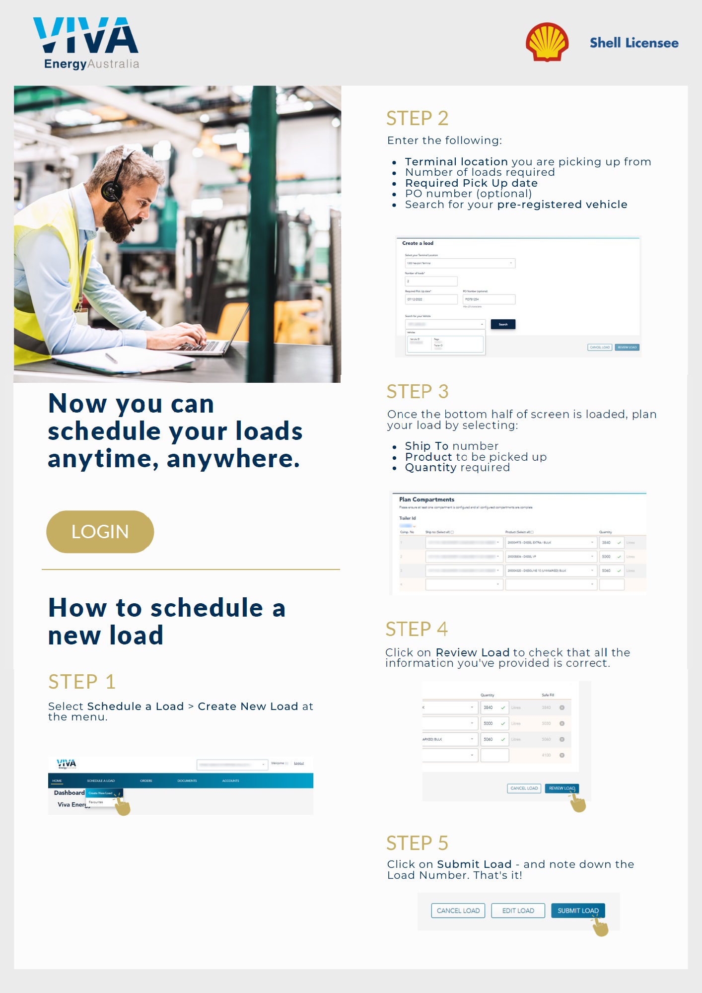 How to Schedule a Load